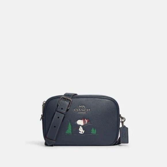 Coach | Bags | Coach Cf35 Peanuts Jamie Camera Bag With Snoopy Ski ...
